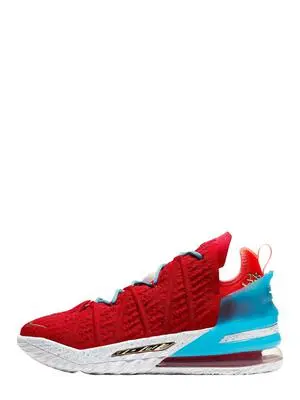 Nike Lebron 18 Ep Basketball Sneakers - Red/blue
