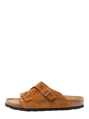 BIRKENSTOCK Birkenstock Zrich Suede Leather Sandals Mink