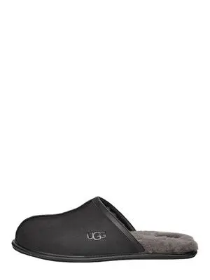 UGG Scuff Leather Slipper - Black