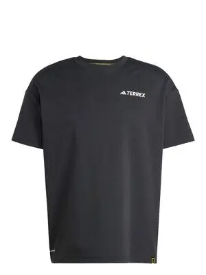 Adidas X National Geographic Aeroready Graphic T-shirt Asia Sizing - Black