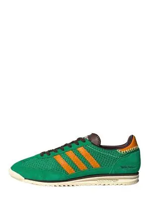 Adidas X Wales Bonner Samba Sneakers - Green/orange/cream