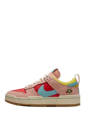 Nike Dunk Low Disrupt "chinese New Year Firecracker" Sneakers - Pink/red/blue