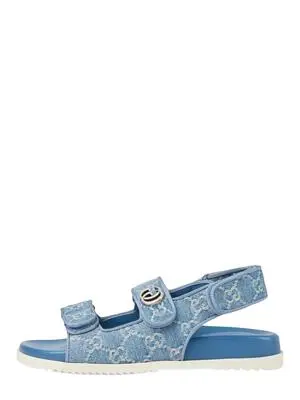 Gucci Gg Sandals - Light Blue/ivory