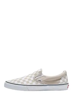VANS Checkerboard Slip-on Sneakers - White/gray