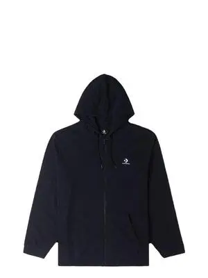 CONVERSE Chuck Patch Classic Fit Full Zip Hoodie - Black