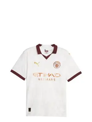 PUMA 2023-24 Manchester City Stadium Away Jersey - White