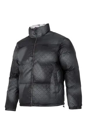 ADIDAS Adidas Down Jacket With All-Over Logo Print