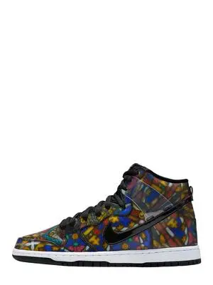 Nike Nike X Concepts SB Dunk High "Stained Glass" Varsity Red/black-mango