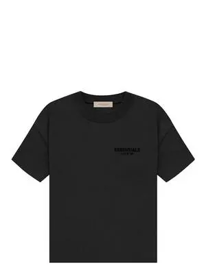 Fear Of God Fear Of God Essentials Ss22 Logo Tee 'stretch Limo' Black
