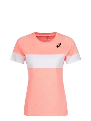 Asics Game Short Sleeved Top - Sun Coral