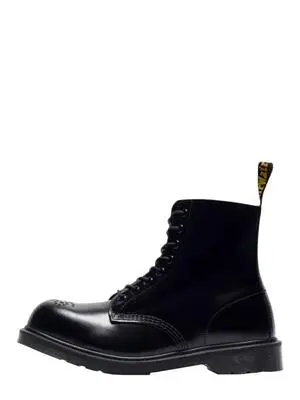 Dr. Martens Analine Leather Steel Toe Lace Up Boots - Black