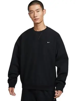 Nike Nike Solo Swoosh Plush Crew Neck Top Black