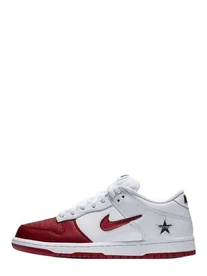 Nike X Supreme Sb Dunk Low Varsity Red - Varsity Red/white/black