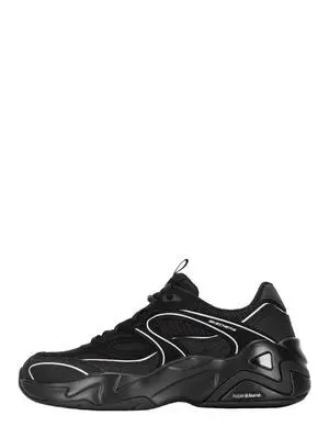 Sketchers Dlites Hyper Burst Athletic Shoes - Black/silver'