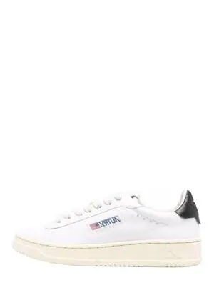 AUTRY Dallas Low Leather Sneakers - White/black