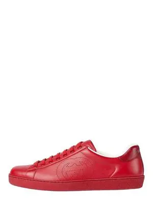 Gucci Ace Interlocking G Sneakers - Red