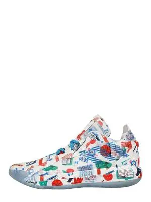 Adidas D Lillard 6 Sneakers - White/blue/red