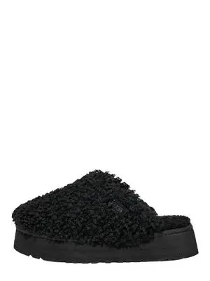 UGG Maxi Curly Platform Slippers - Black