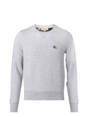Burberry Embroidered Horse Riding Pullover - Grey