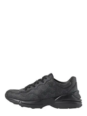 Gucci Gucci Rhyton Monogram Sneakers Black