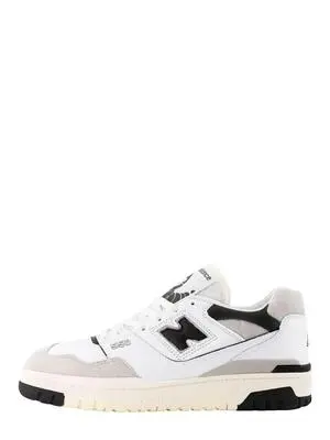 NEW BALANCE 550 Lace Up Sneakers - White/black