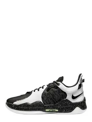 Nike Pg 5 Ep Basketball Sneakers - Black/white/volt