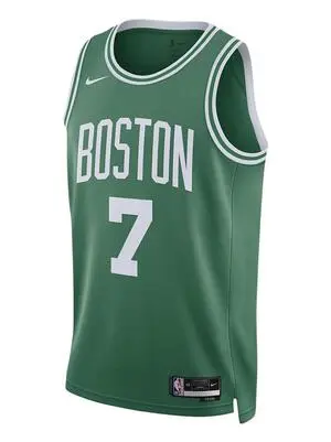 Nike Dri-fit Nba Boston Celtics Jaylen Brown Icon Edition 2022/23 Swingman Jersey - None