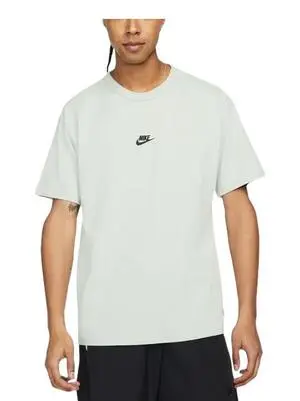 Nike Nike Sportswear Premium Essentials Logo Solid Color Round Neck Short Sleeve Blue Default Color