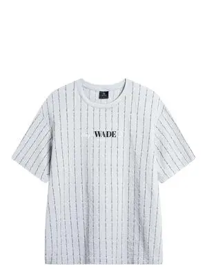 LI-NING Li-ning Way Of Wade Striped Graphic T-shirt 'grey' Grey/black