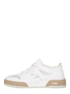 Fendi Match Low Top Mesh Sneakers - White