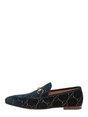 Gucci Jordaan Gg Loafer Velvet - Blue