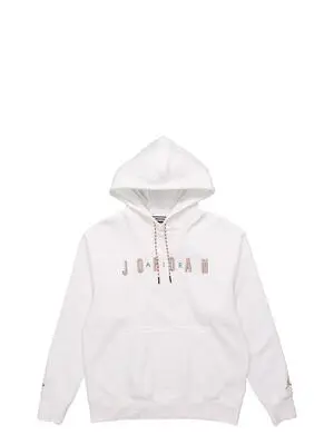 JORDAN Sport Dna Fleece Lined Hooded Pullover - White
