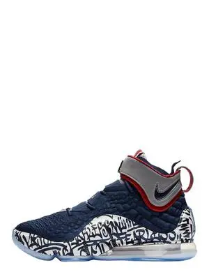 Nike Lebron 17 High Top Basketball Sneakers - Blue