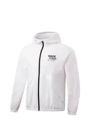 LI-NING Way Of Wade Graphic Full Zip Hooded Jacket - White/black