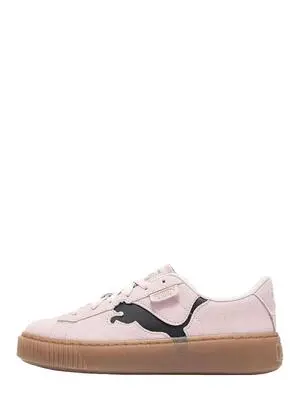 PUMA Suede Platform Sneakers - Pink/black/gum