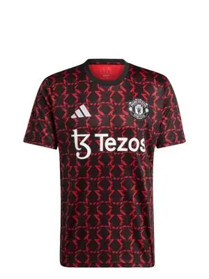 Adidas Manchester United Pre-match Soccer Jersey - Black/red