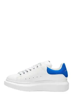 Alexander McQueen Alexander McQueen Oversized Lace-Up Sneakers White/blue