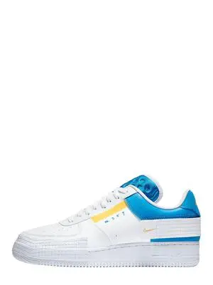 Nike Force 1 Type "photo Blue" Sneakers - White/black/photo Blue