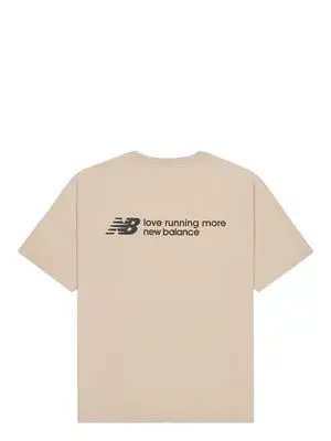 NEW BALANCE New Balance Love Running More T-shirt Asia Sizing 'brown' Brown