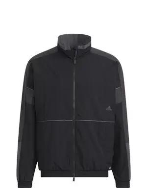 Adidas Contrast Color Stitching Long Sleeve Track Jacket - Default Color