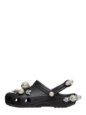 CROCS X Simone Rocha Embellished Clogs - Black