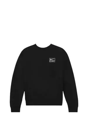 Nike X Stussy Ss23 Logo Sweatshirt - Black