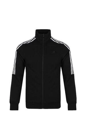 Adidas Tt Ft 3s Stand Collar Knit Jacket - Black