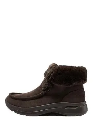 Sketchers Go Walk Arch Fit Boots - Chocolate