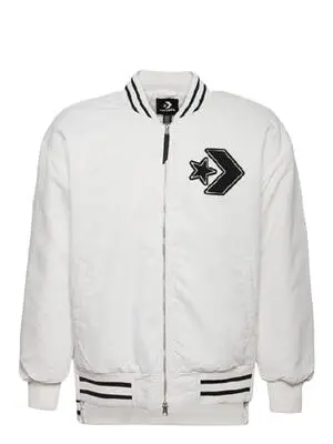 CONVERSE Padded Bomber Jacket - White/black