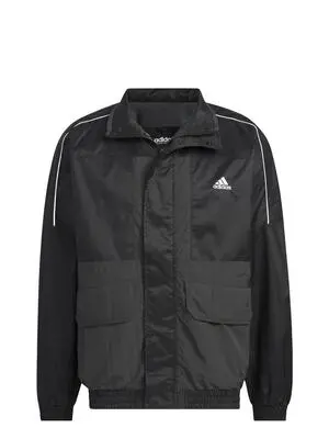 Adidas Warding Oversized Fit Woven Full Zip Jacket - Black