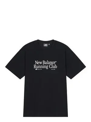 NEW BALANCE Club Graphic T-shirt Asia Sizing - Black