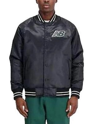 NEW BALANCE Athletics Varsity Bomber Jacket - Black