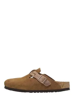 BIRKENSTOCK Birkenstock Boston Braided Suede Leather Sandals