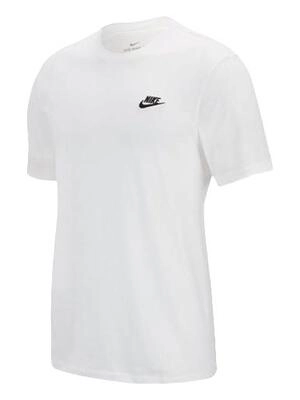 Nike Logo Pure Cotton Short Sleeve - White